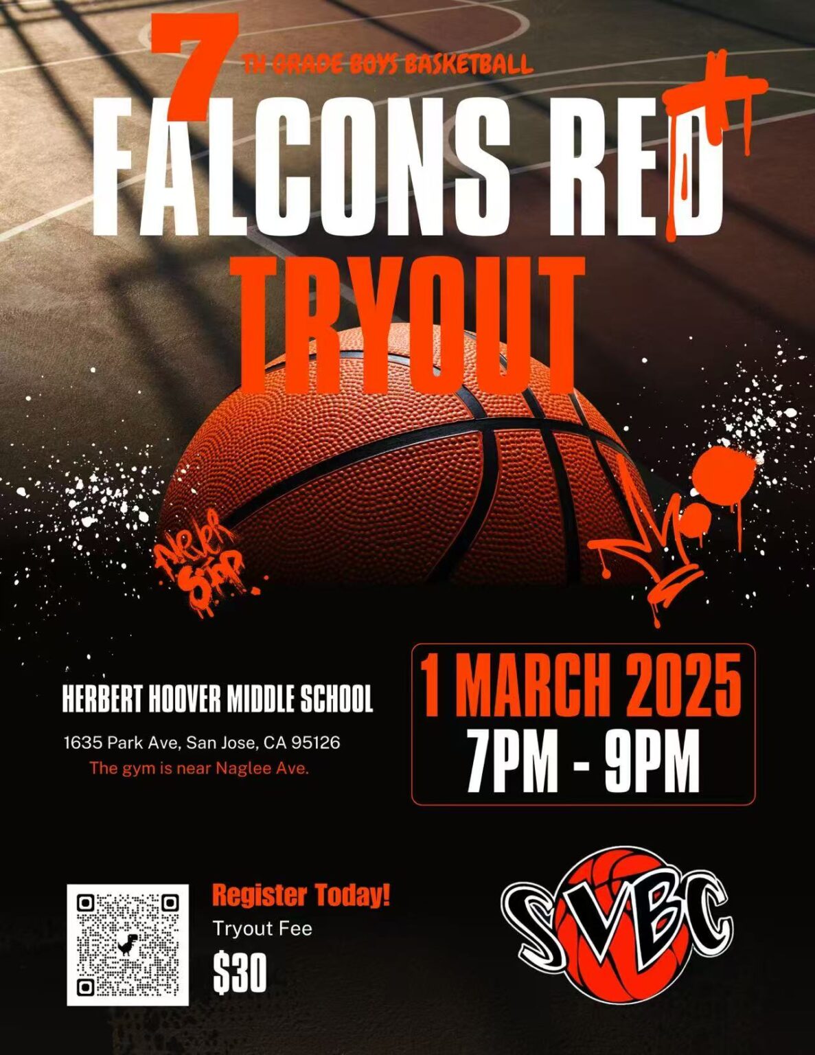 Try Out: May24, 2025 5th boys – Silicon Valley Basketball Club